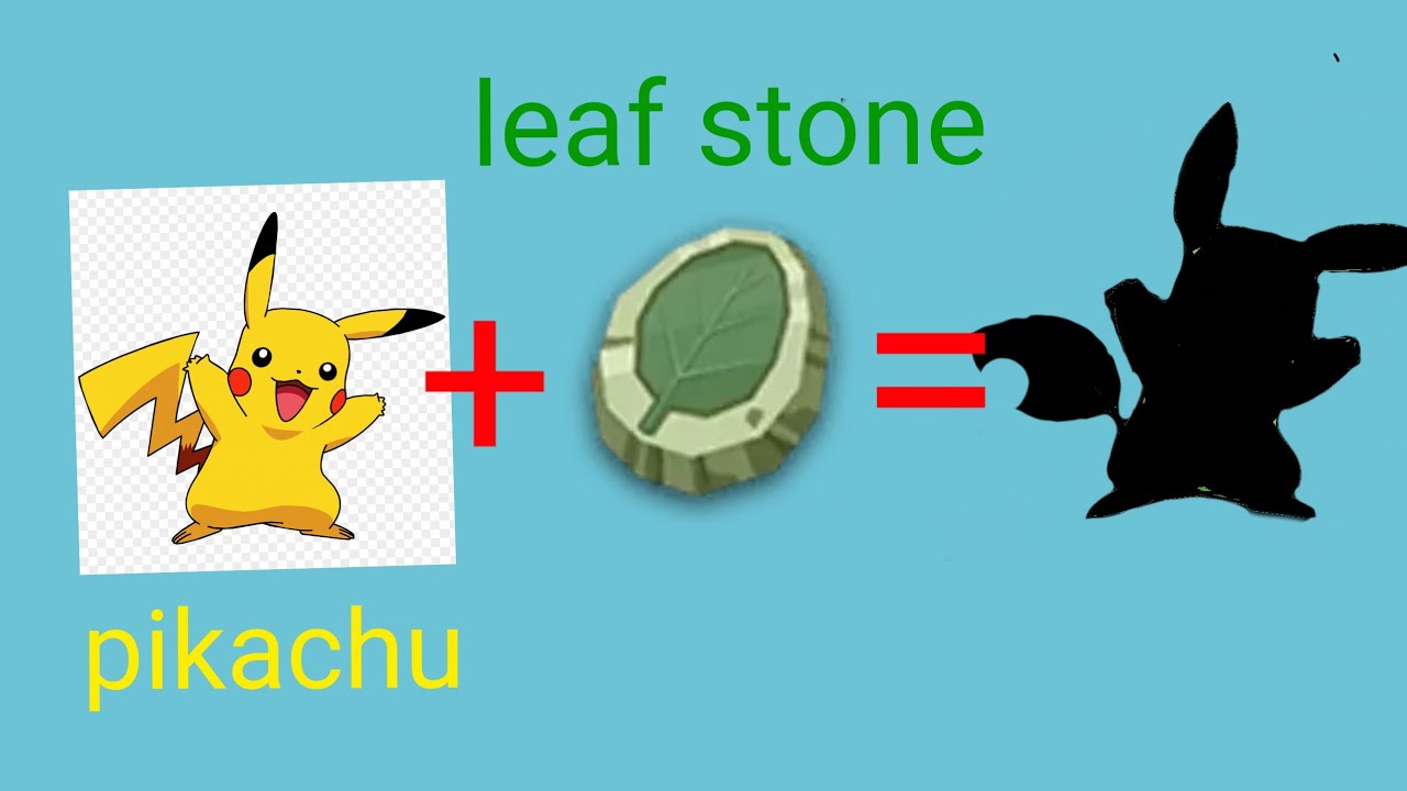 pikachu evolve with leaf stone - YouTube