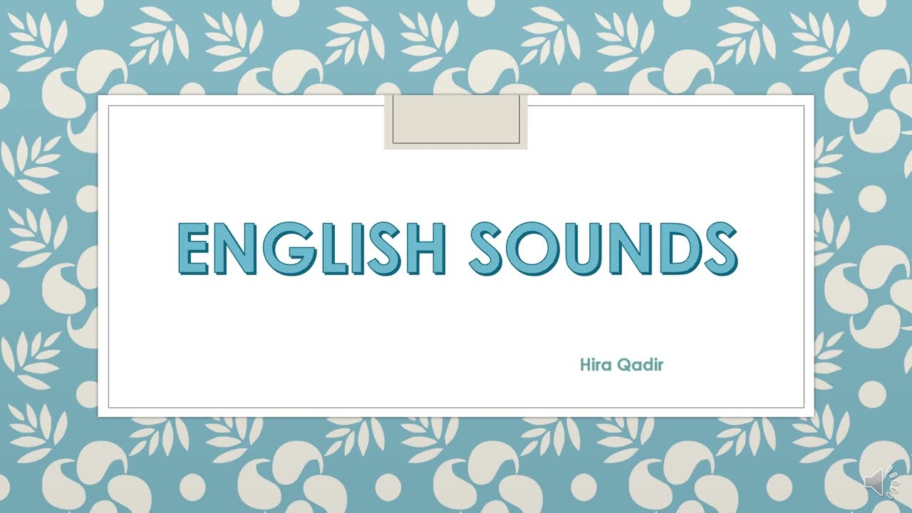 Basic English Sounds - YouTube