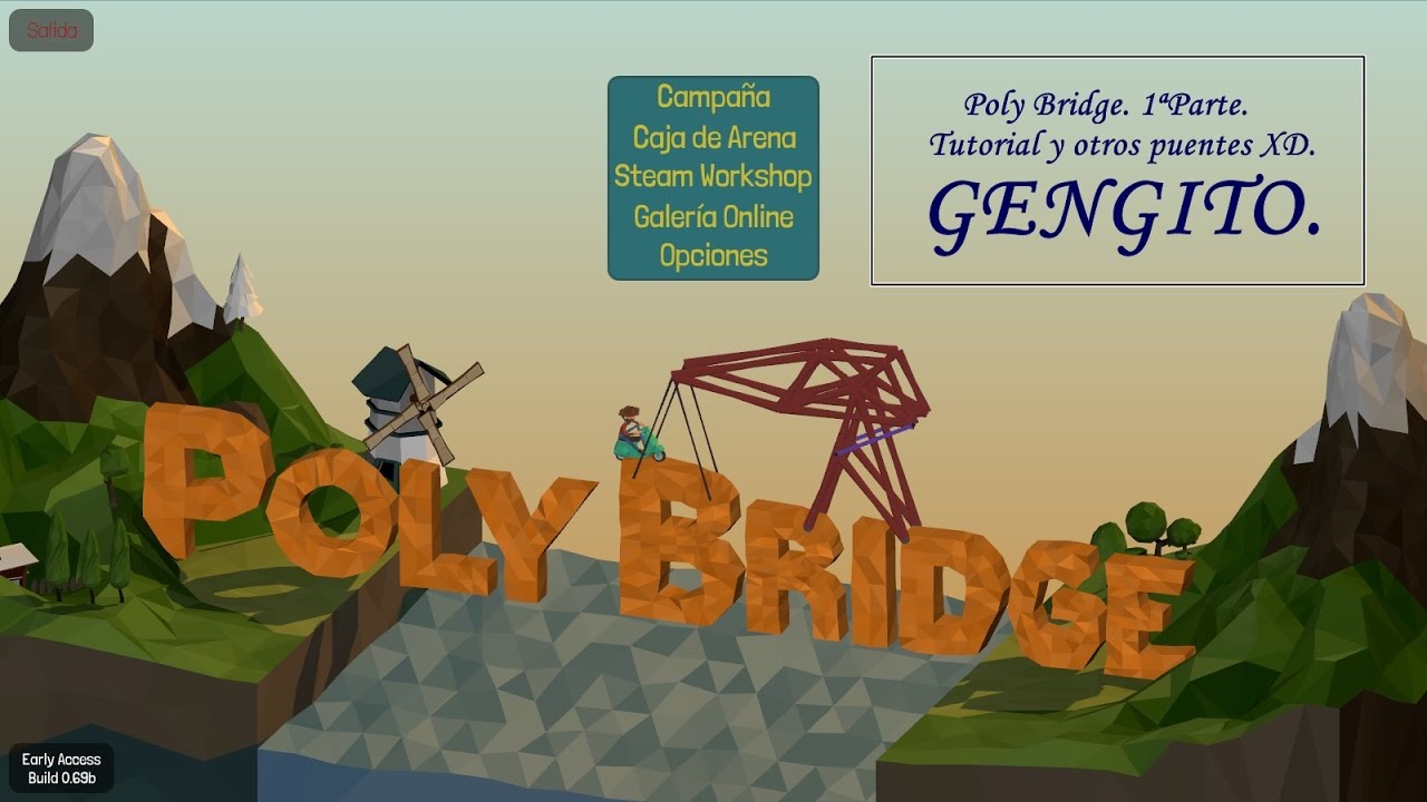 Poly Bridge #1. Tutorial y otros puentes XD - YouTube