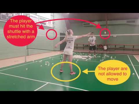 BADMINTON EXERCISE #45 - NET KILL, IN OUTER POSITIONS - YouTube