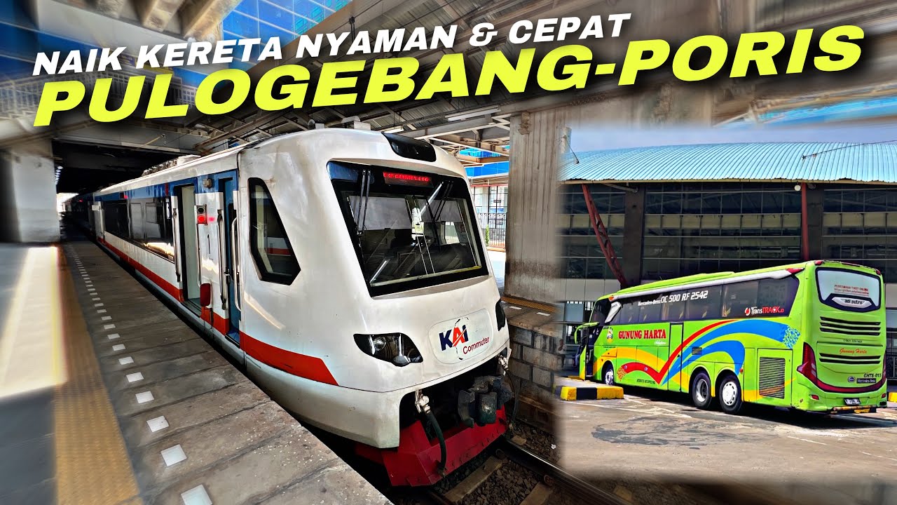 Naik Kereta Nyaman & Cepat PULOGEBANG - PORIS ️| trip KRL Commuter Line ...