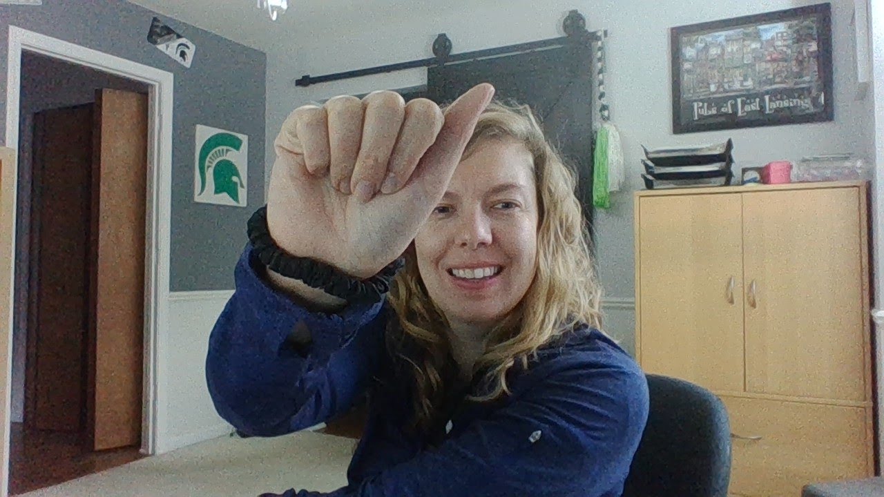 ASL Lesson Zoom Review of Vocabulary - YouTube