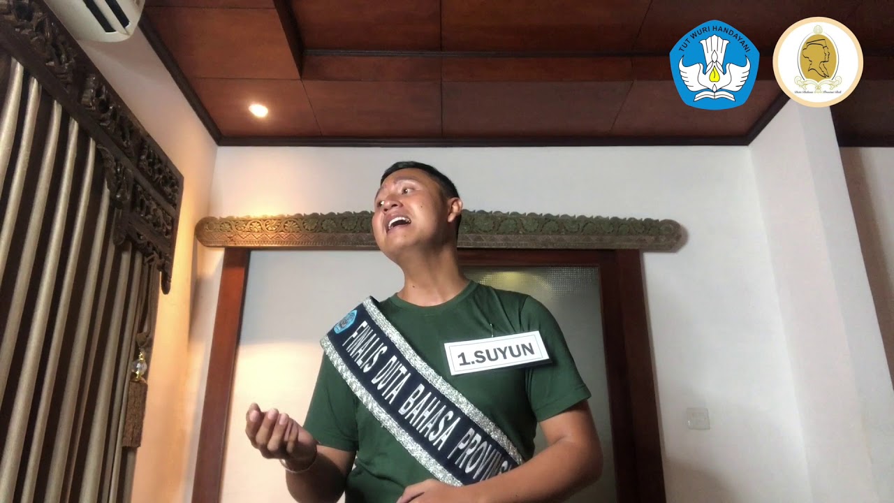 Video Bakat 01 Made Dwi Suyun Yustika (DUTA BAHASA PROVINSI BALI 2020) - YouTube