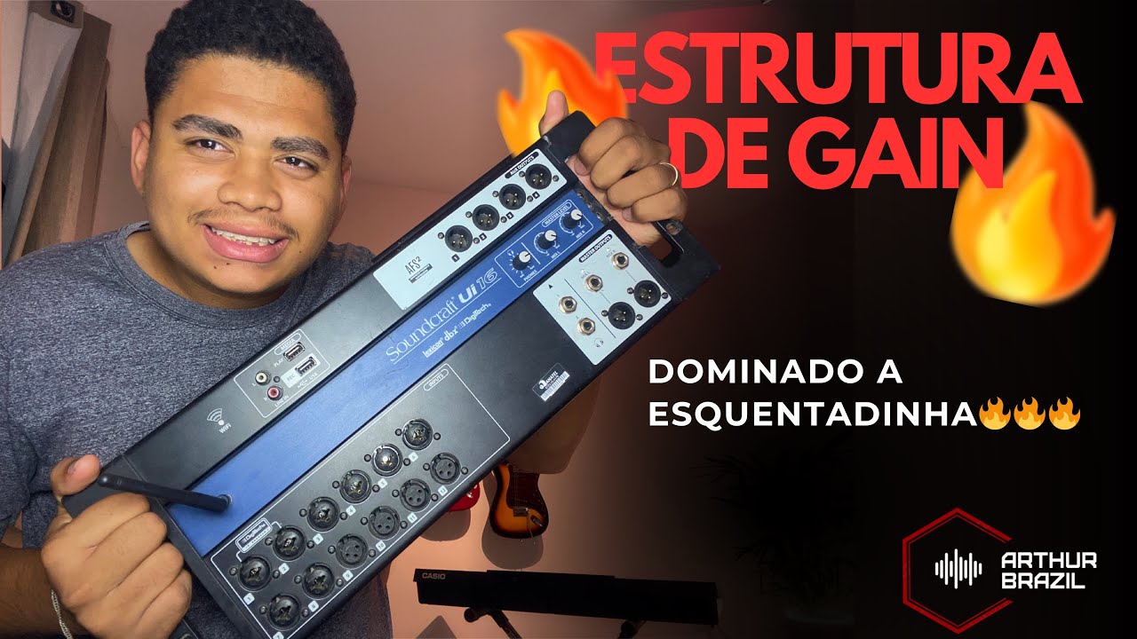 DOMINANDO A UI16 AULA 01 / Estrutura de Ganho / UI16 SoundCraft - YouTube