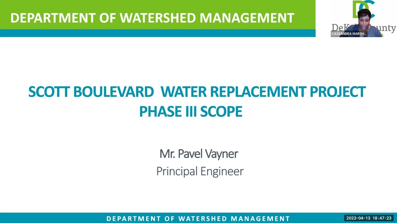 Scott Boulevard Phase III Water Main Replacement Project - YouTube