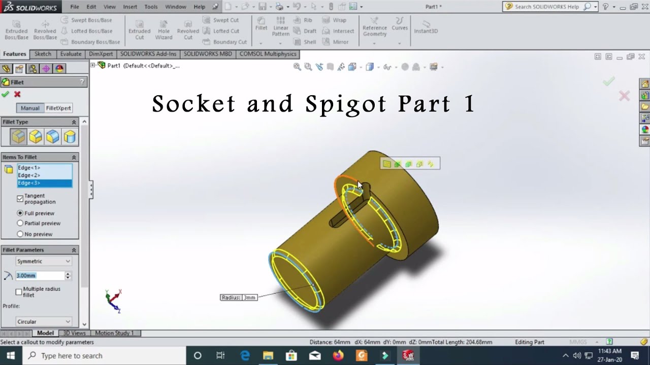 Socket and Spigot Part 1 - YouTube