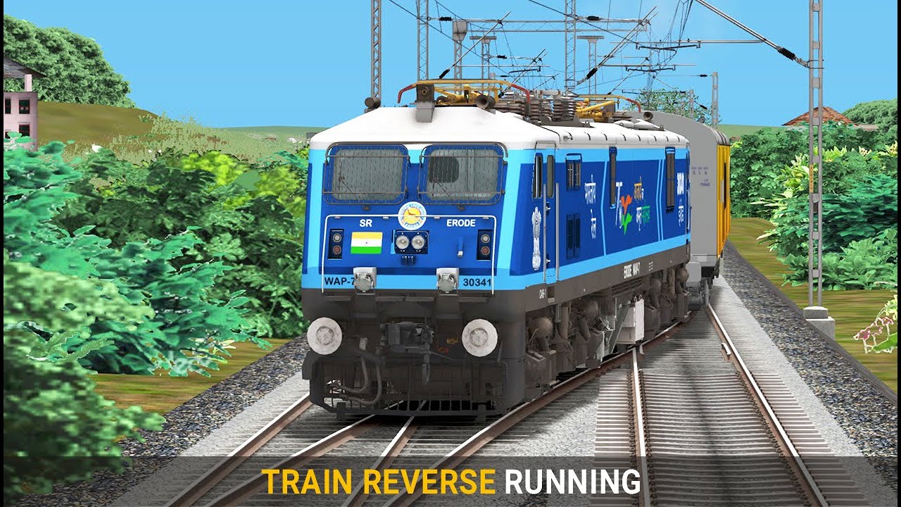 Train Reverse Running at Station | Train Simulator | Train Reverse ...