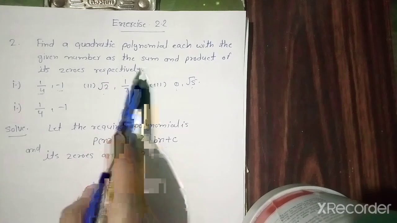 class-10th-exercise-2-2-question-no-2-youtube