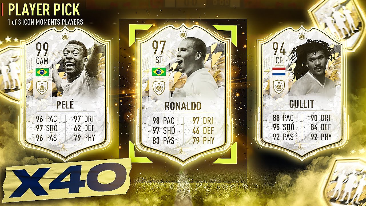 Fifa 22 40 X Guaranteed Icon Moments Player Pick Packs Youtube