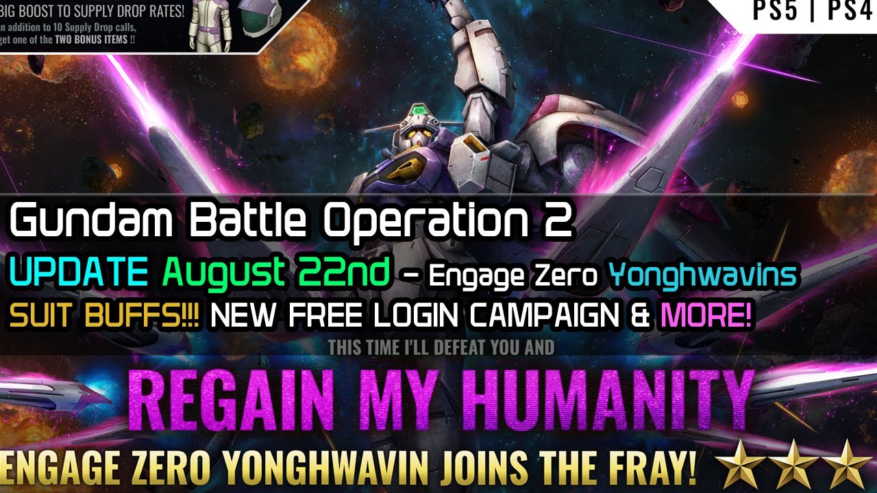 Gundam Battle Operation 2 UPDATE 8/22 - Engage Zero Yonghwavin! SUIT ...