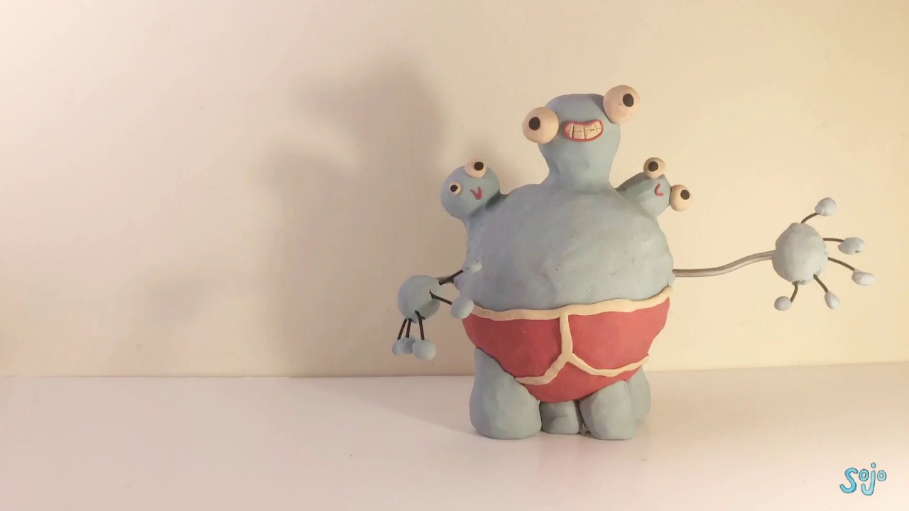 Stop Motion Animation: 3 Headed Monster - YouTube