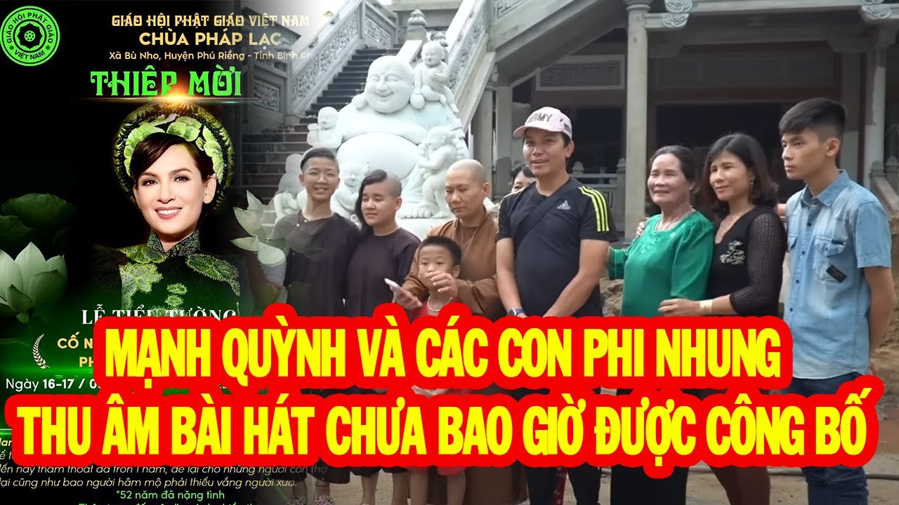 Cảm động! Các con Phi Nhung gấp rút thu âm bài hát chưa từng được công ...