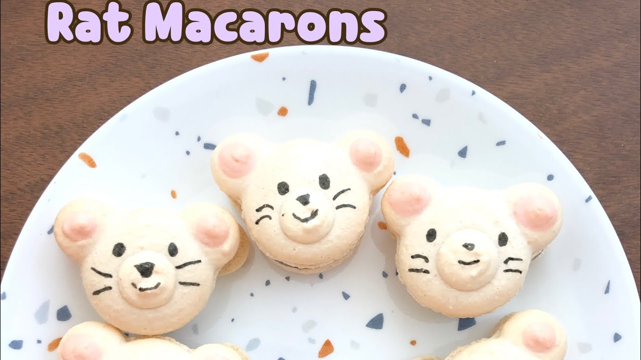 Mouse Macarons Tutorial | French Macarons |老鼠馬卡龍| #cutemacarons - YouTube