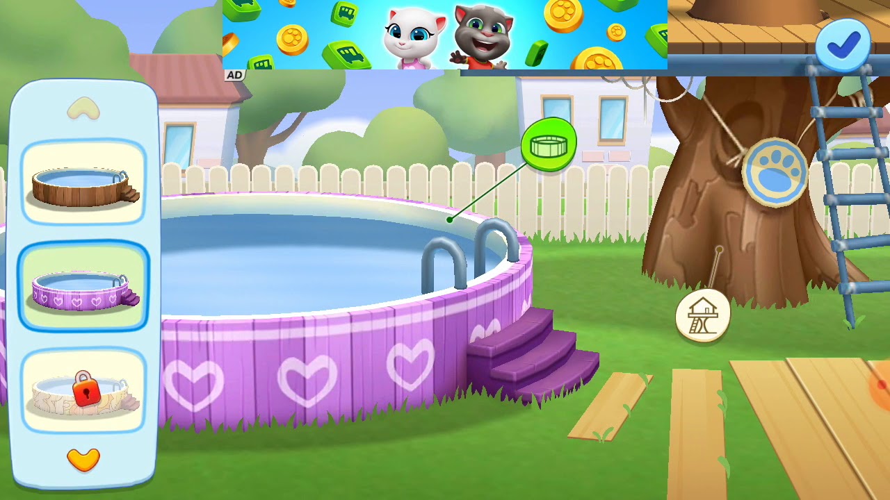 Talking tom cat friends game happy to see your kids - YouTube