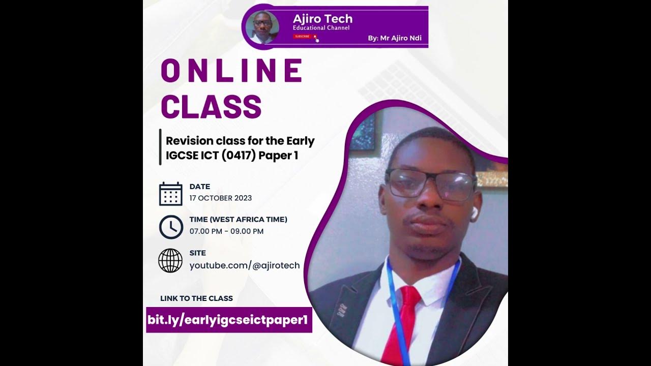 Early Igcse Ict Paper 1 Igcseict Igcse Youtube