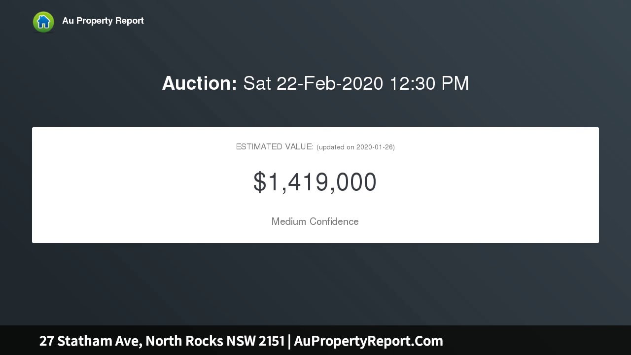 27 Statham Ave, North Rocks NSW 2151 | AuPropertyReport.Com - YouTube