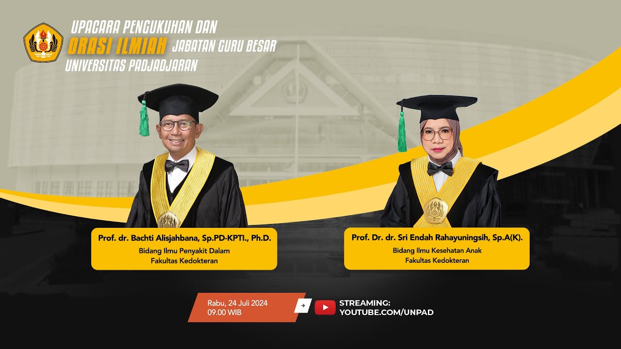 Upacara Pengukuhan & Orasi Ilmiah Jabatan Guru Besar Prof. Bachti Alisjahbana dam Prof. Sri ...