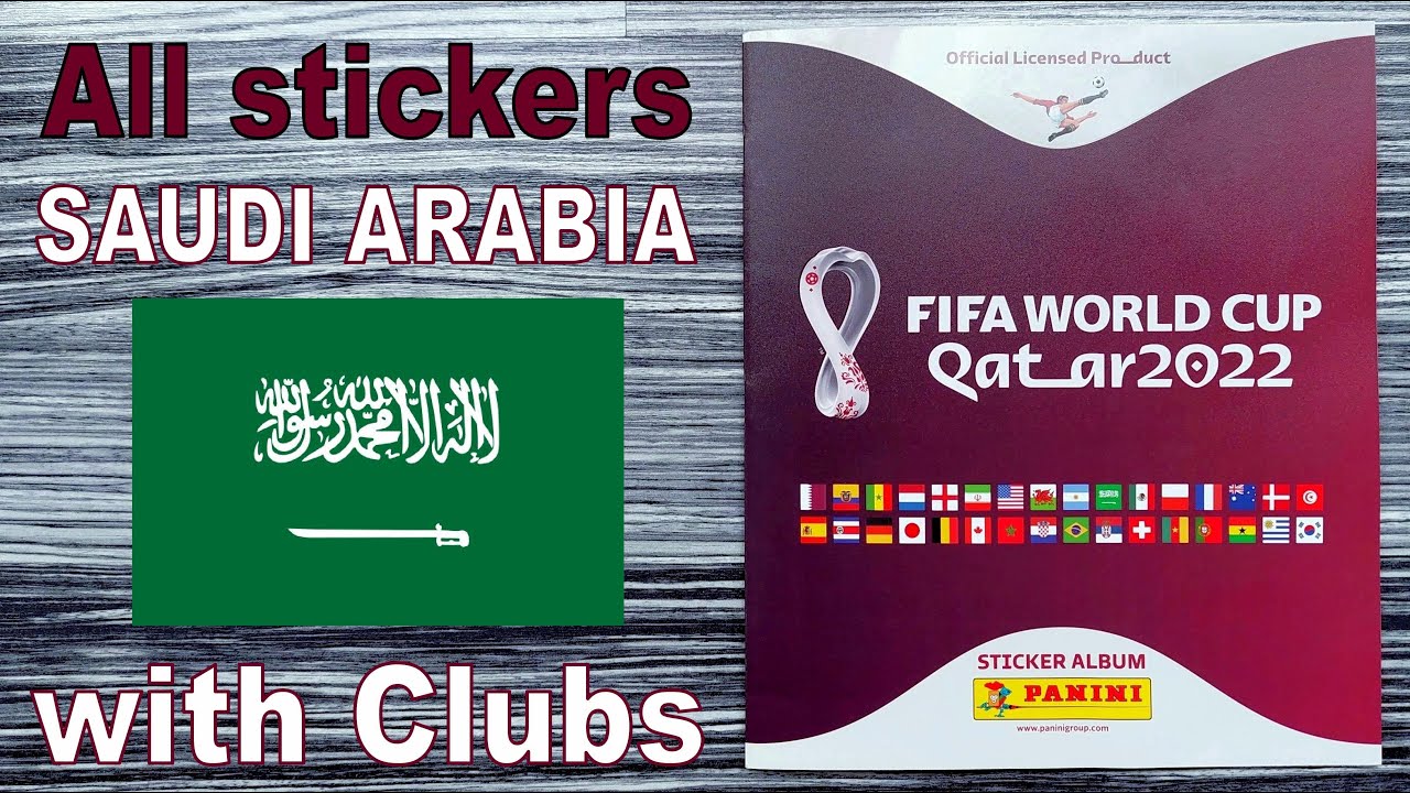 Complete SAUDI ARABIA stickers in Panini FIFA World Cup Album "Qatar ...