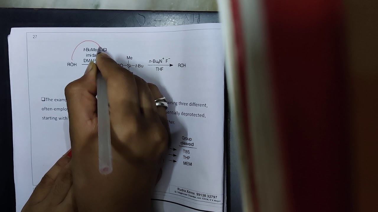 Protection of alcohol via formation of ethers - YouTube