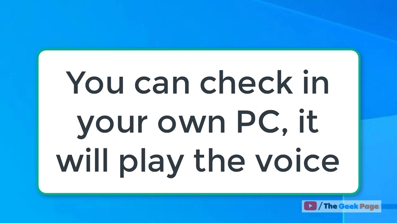 Create Your Own Text To Speech Converter Using Notepad - YouTube