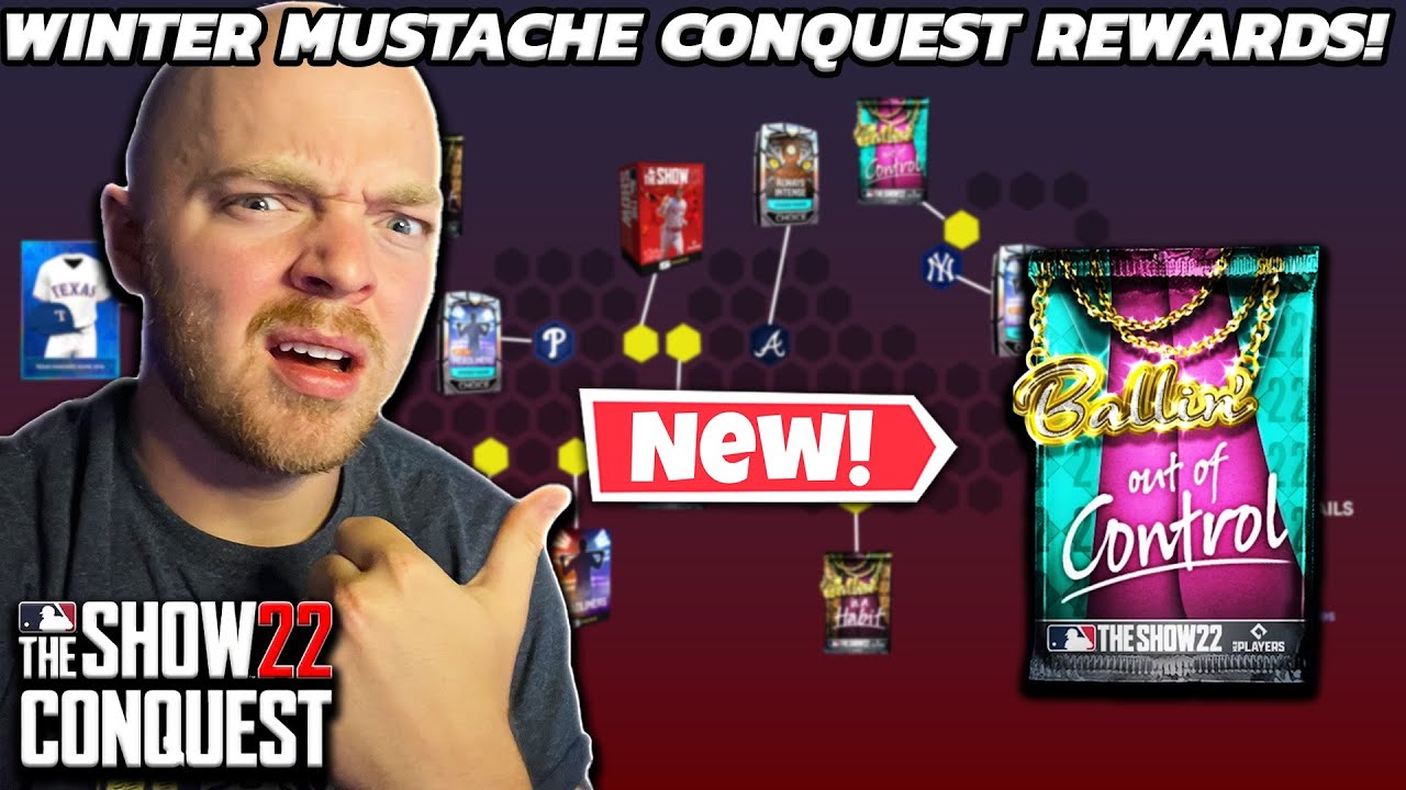 ALL HIDDEN REWARDS FOR THE WINTER MUSTACHE CONQUEST MAP! MLB THE SHOW ...