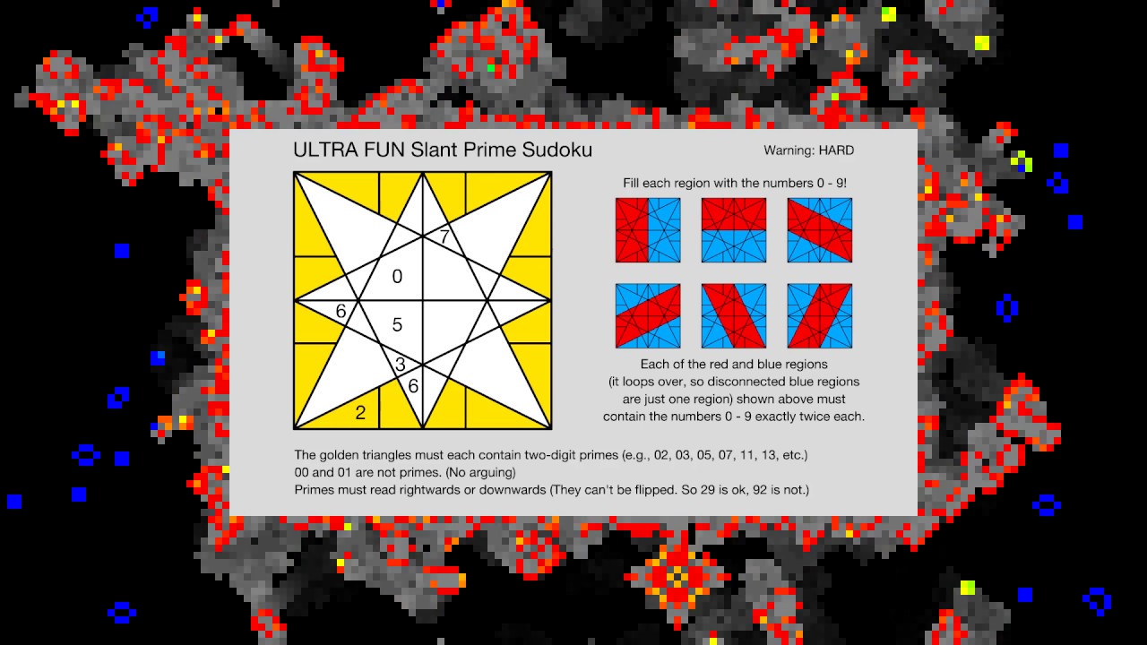 Ultra-fun Slanted Sudoku Puzzle - YouTube