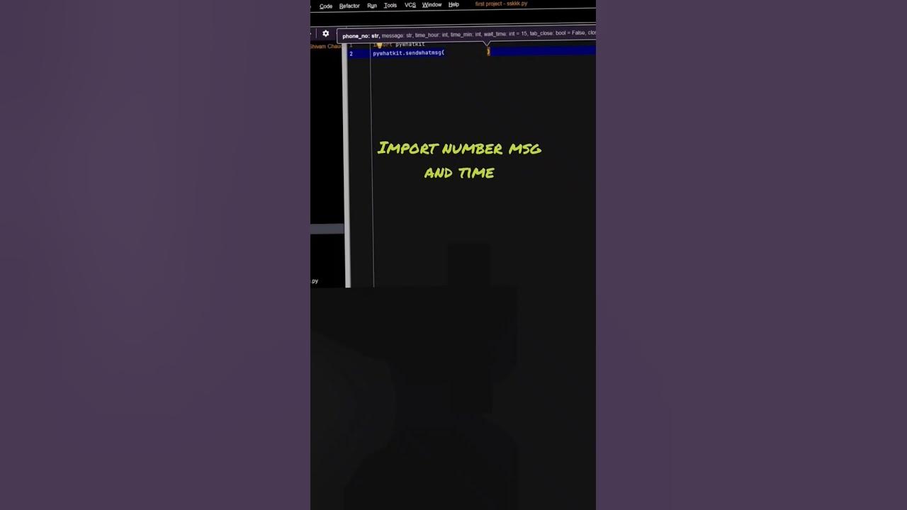Automatic Send Whatsapp Msg Python Programming Shorts Pythonprogramming Python
