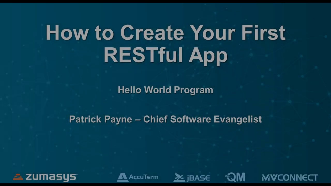 How to Create Your First RESTful App: Hello World Program - YouTube