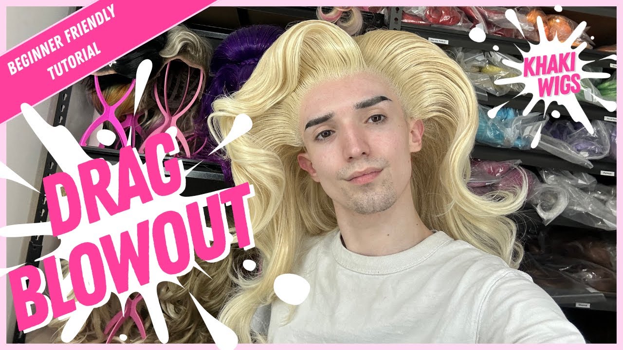 Beginner Friendly | Drag Wig Styling Tutorial - Classic Drag Blowout ...