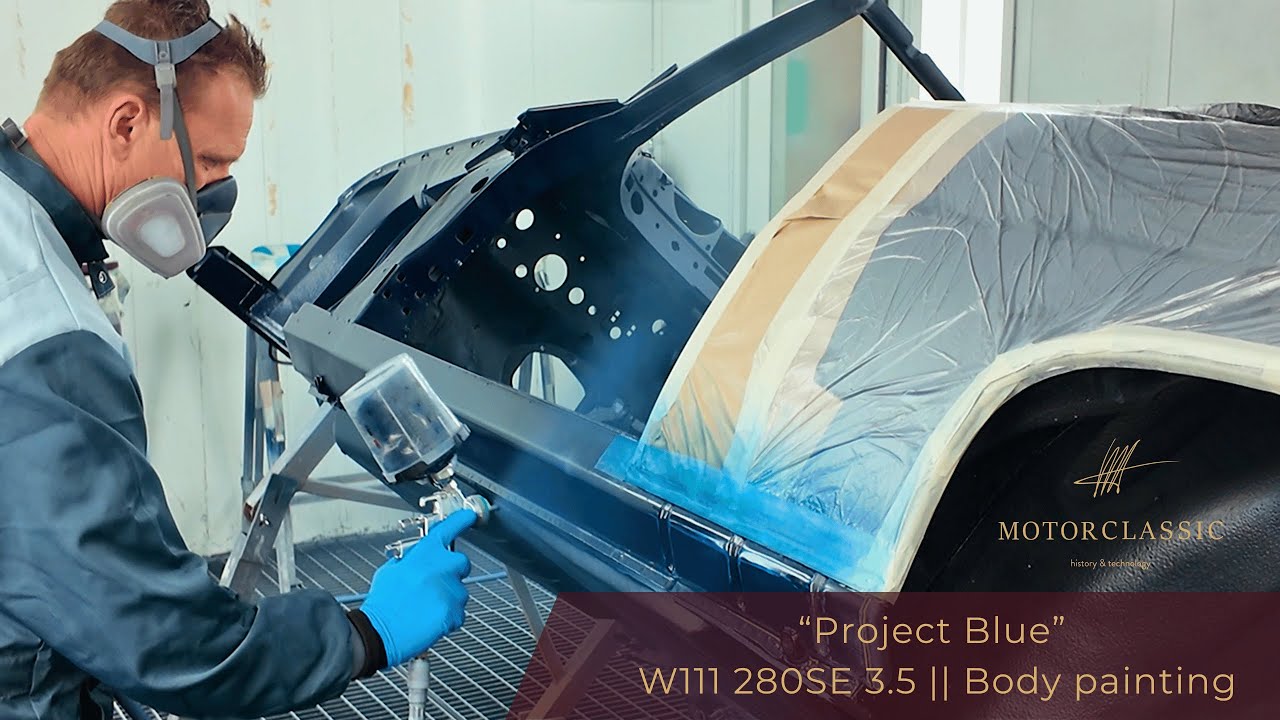 Motor Classic: "Project Blue" W111 Body Painting || Classic Car ...