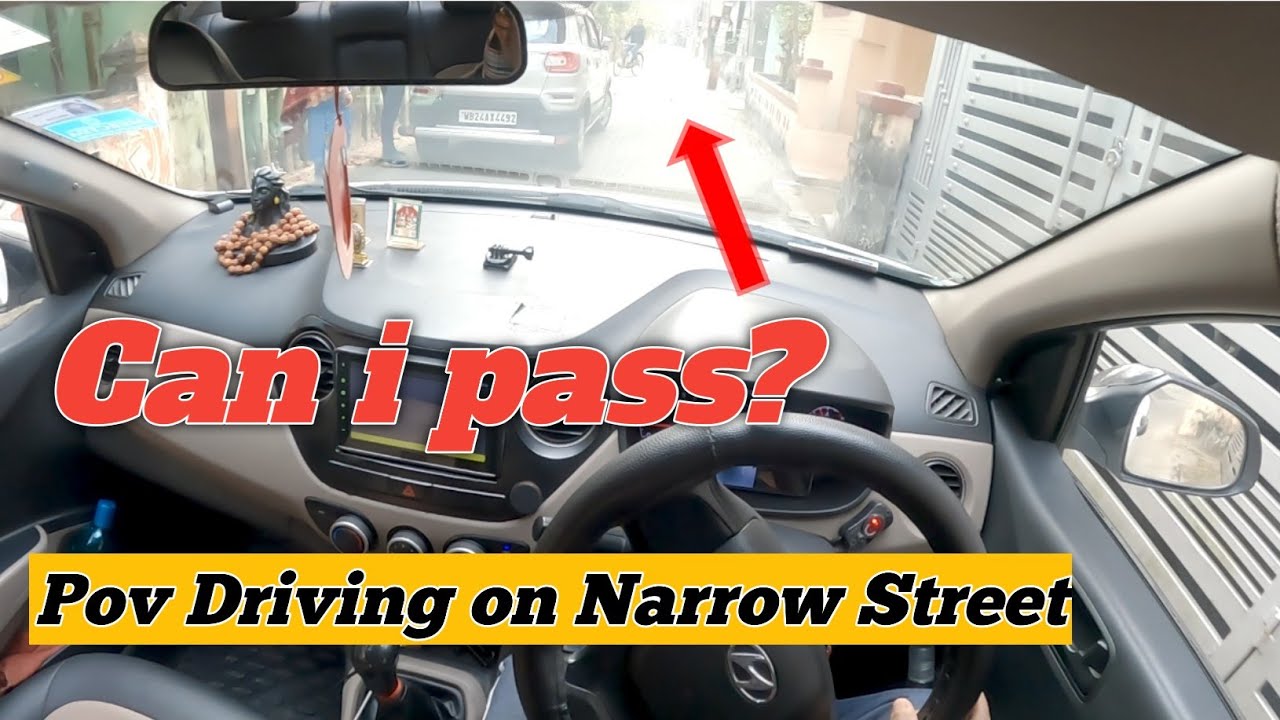 Narrow Road Car Judgement : Passing techniques | Right and Left side ...