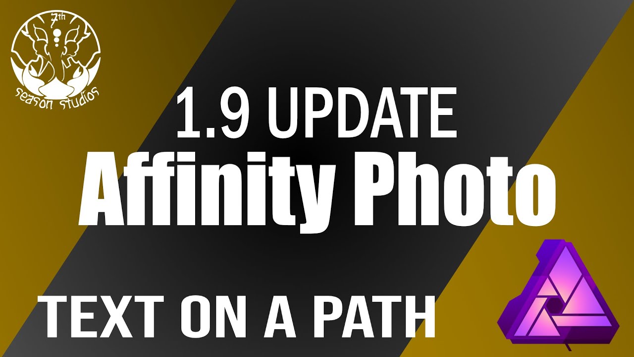 Affinity Photo 1.9 Update Text on a Path - YouTube