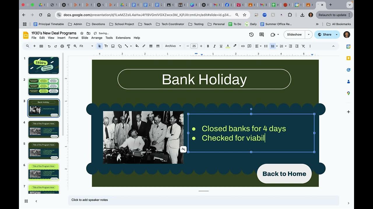 1930's New Deal Google Slides Directions - YouTube