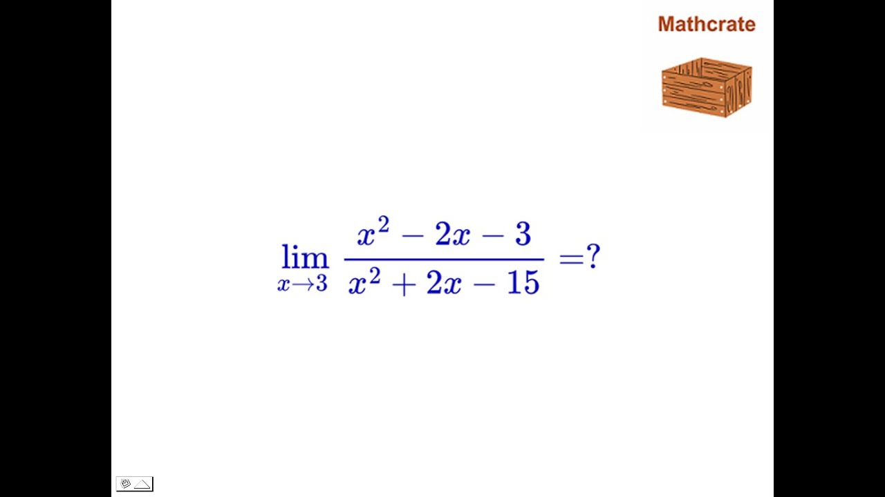 mc29: Finding the limit of a function by simplifying fractions- problem ...