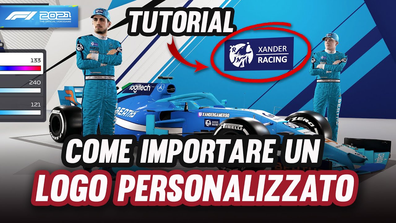 Come importare un LOGO PERSONALIZZATO in F1 2021 - Tutorial - YouTube
