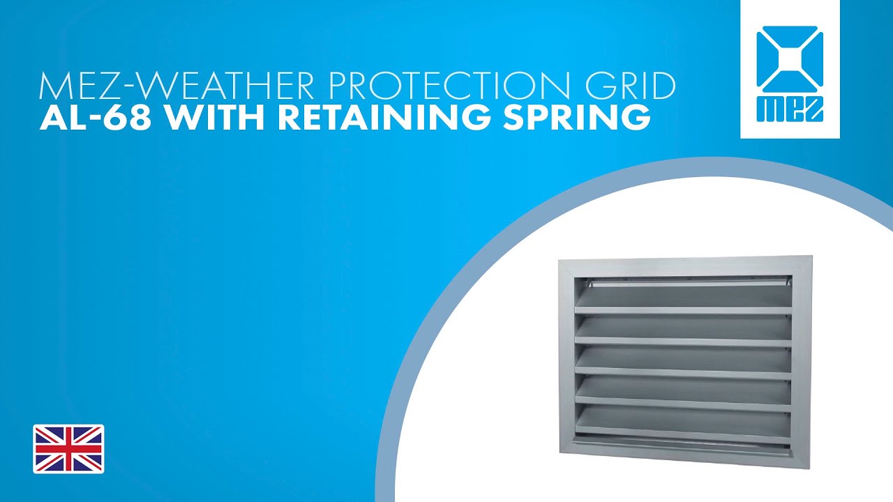 Assembly MEZ-WEATHER PROTECTION GRID AL-68 with retaining spring – EN ...