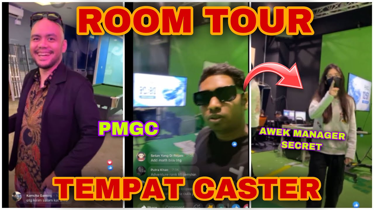 🔴”ONTHEGO ROOM TOUR TEMPAT CASTER PMGC 2021 - YouTube
