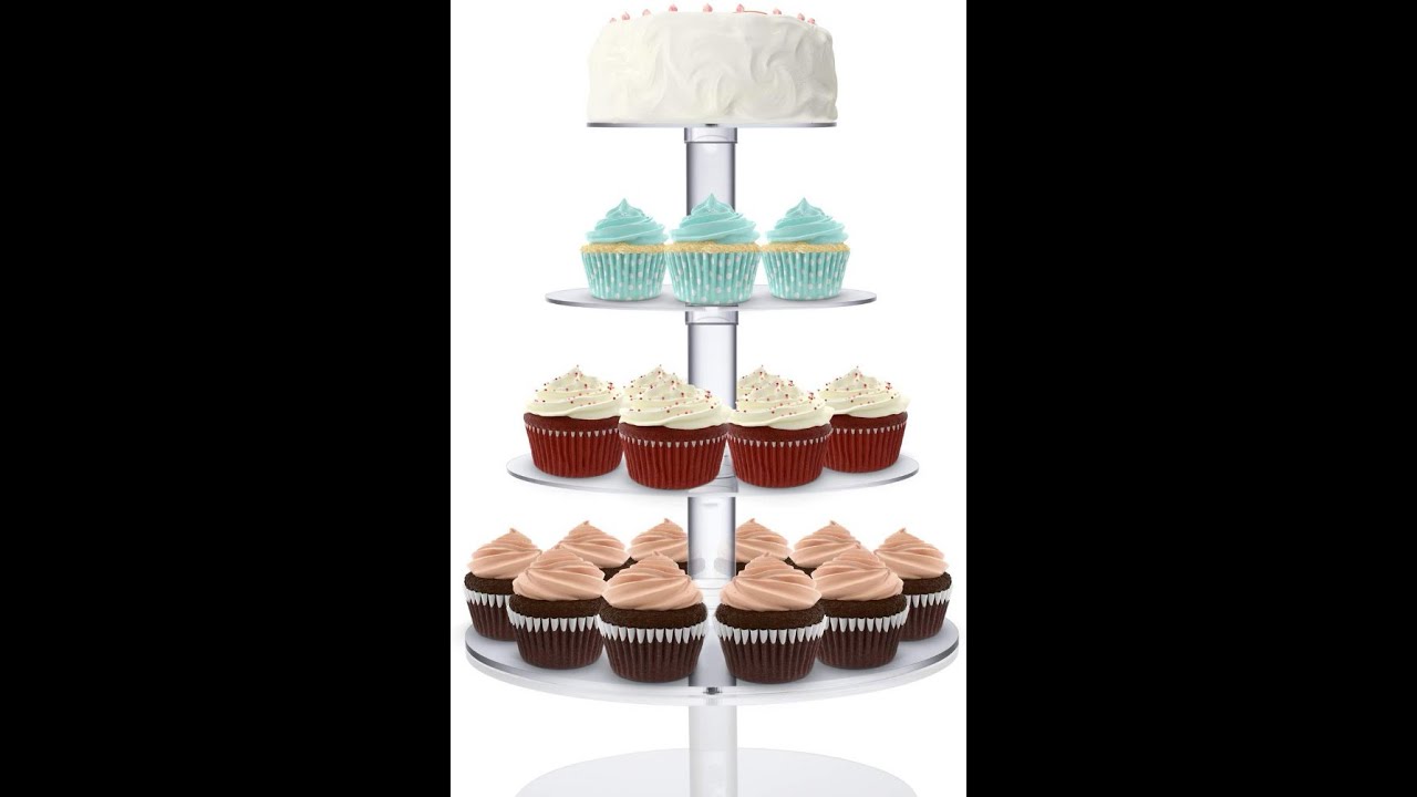 How to build your acrylic maypole cupcake stand - YouTube