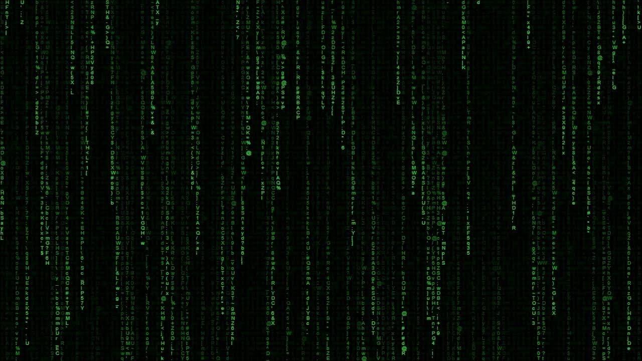 (bg Sound) "The Matrix"-style Digital Rain Code, Green - YouTube
