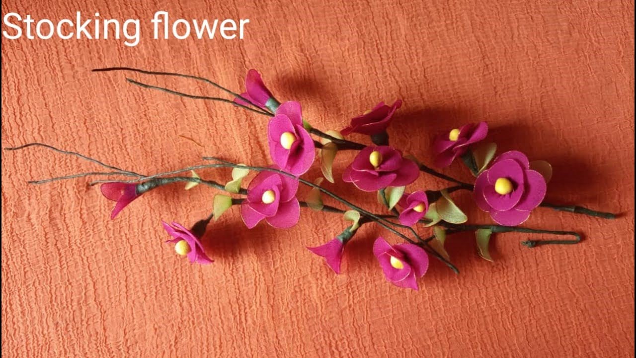 Nylon Stocking flower | Easy stocking flower - YouTube