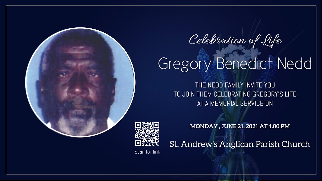 Celebration of Life || Gregory Benedict Nedd || June 21, 2021 - YouTube