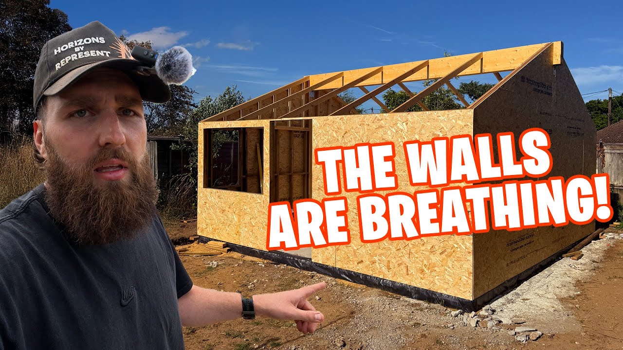 Sheathing & Wrap Installed: DIY Dream Workshop Build (Ep 05) - YouTube
