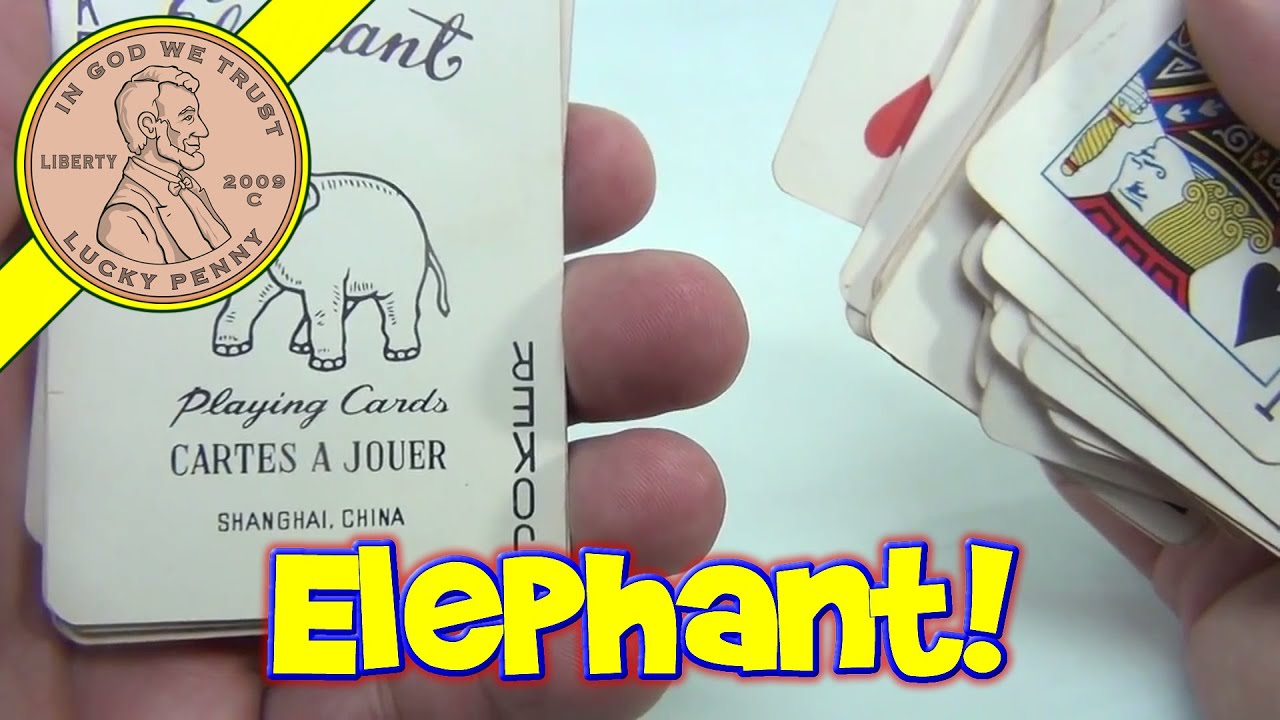 Deck of Elephant Playing Cards # 585, made in Shanghai China - YouTube