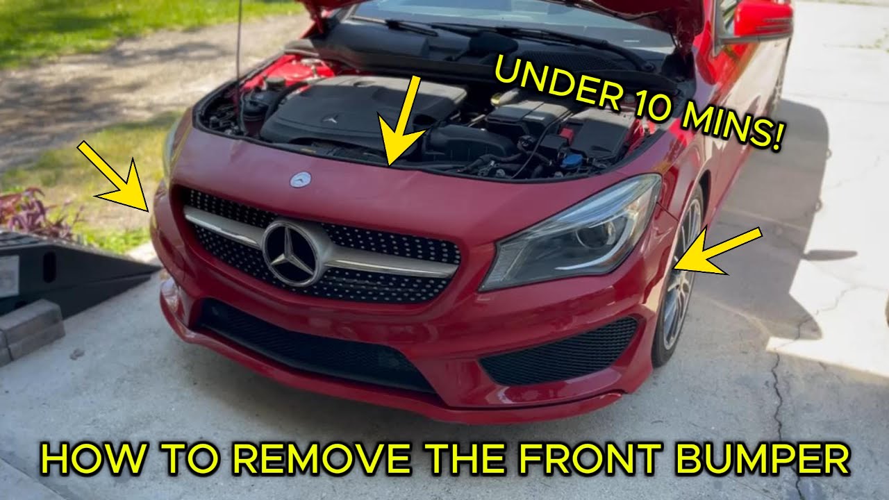 HOW TO REMOVE THE FRONT BUMPER ON A MERCEDES CLA (2013-2019) - YouTube