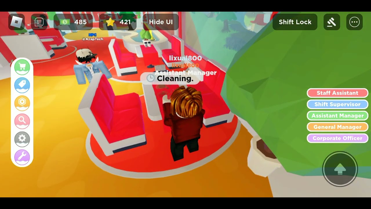 roblox restaurant roleplay taking trash out and. cleaning dishes and ...