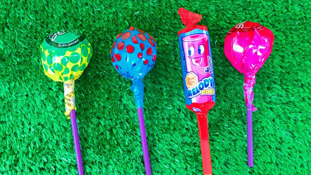 A group of colorful lollipops in beautiful colors #1 - YouTube
