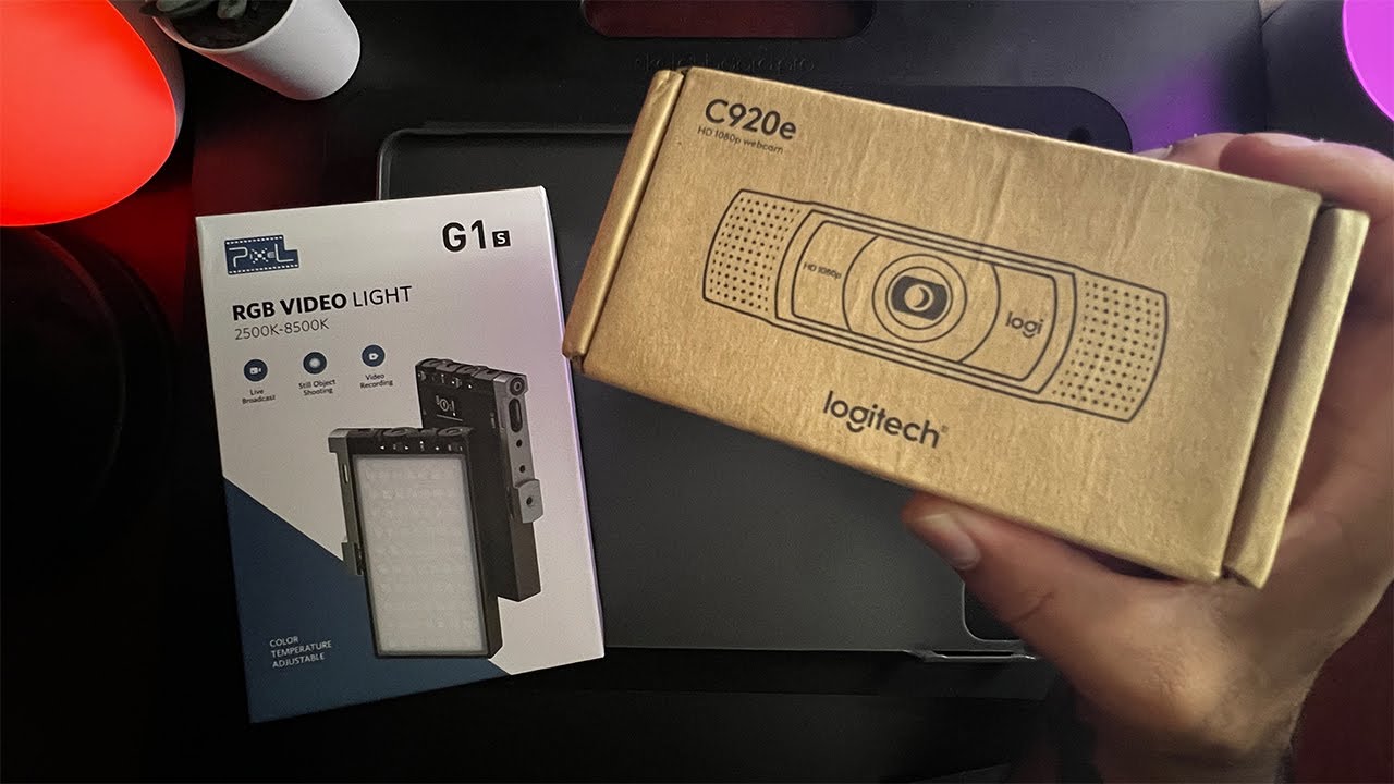 Testing out Streaming Webcam: Logitech C920 & RGB Video Light G1s from ...