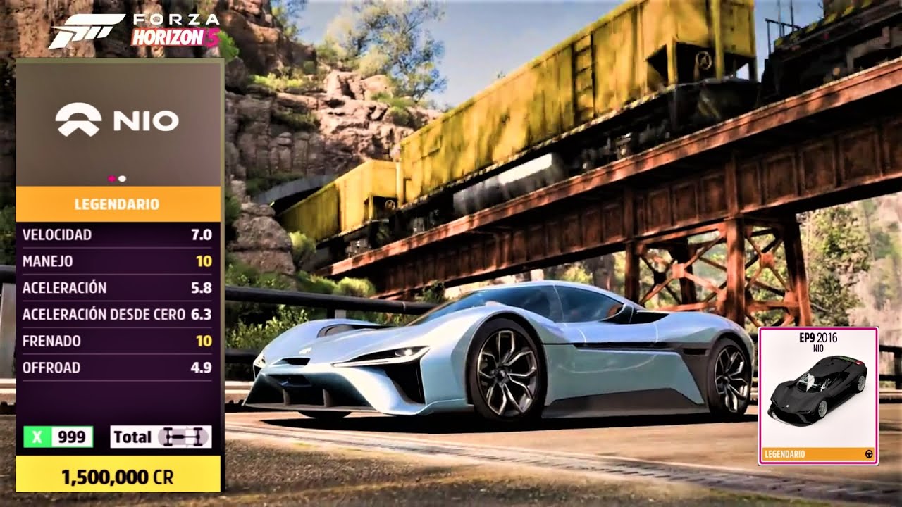 FORZA HORIZON 5 (NIO EP9) TUNEO Y PRUEBA DE CONDUCCIÓN - YouTube