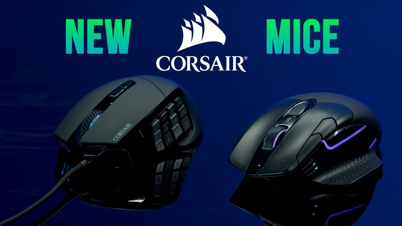 New Corsair gaming mice: Scimitar RGB Elite and Dark Core RGB Pro - YouTube