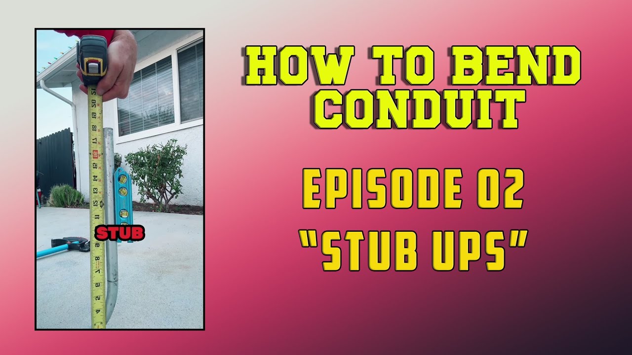 Mastering EMT Conduit Bending: Stub-Ups and Preparation for Box Offsets ...